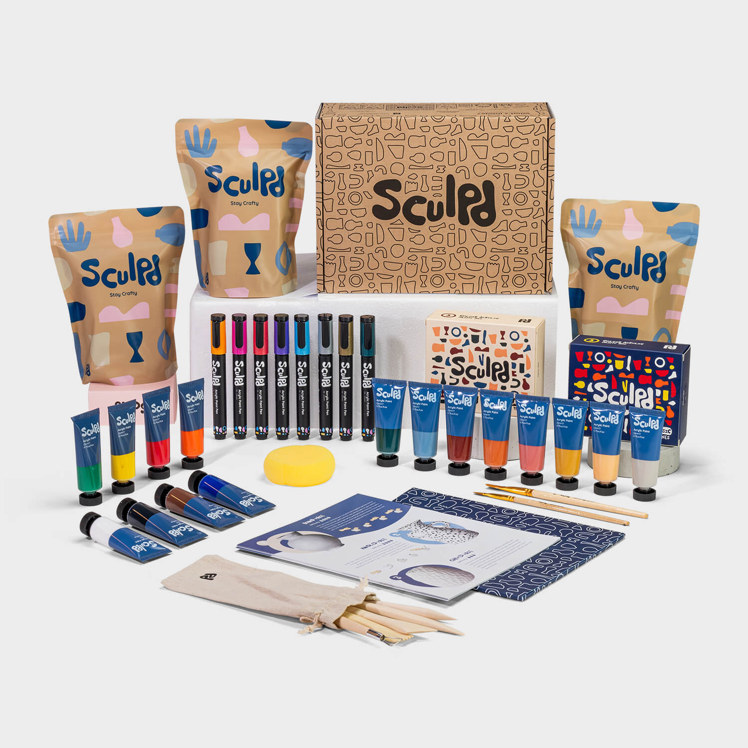 Sculpd Pottery Kit | The Original Air-Dry Clay Starter Kit